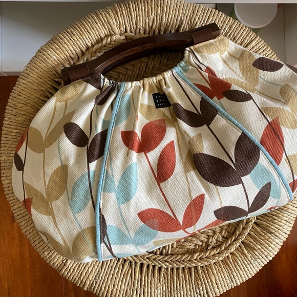 lisa lill | Bags | Lisa Lill Reversible Floral Embroidered Brown Suede ...